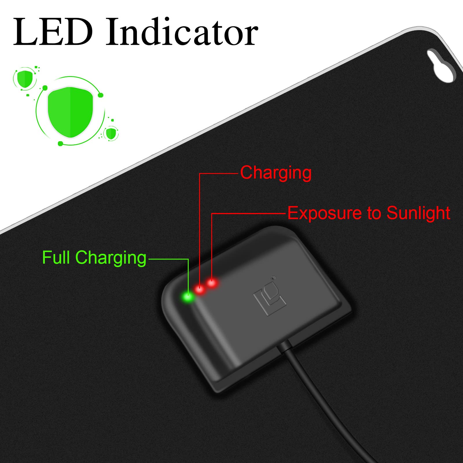 Solar Trickle Charger,20W 12V Solar Panel Car Battery Charger, Solar Battery Maintainer Built in MPPT,IP65 Waterproof Solar Car Battery Charger for Car,Boat,RV,Trailer,Motorcycle & Lawn Mower