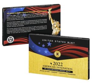 2022 s american innovation reverse dollar proof set us mint gem proof