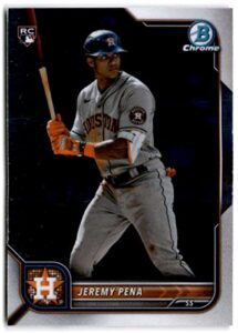 2022 bowman chrome #35 jeremy pena rc rookie houston astros baseball