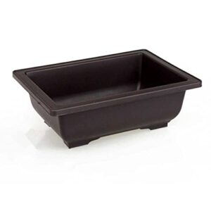 plastic bonsai pots, square nursery pots retro planters plants growing pots, garden supplies succulents home decoration pots(rectangle l)