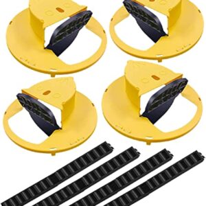 Mouse Trap Bucket Flip Lid (4 Pack) for 5 Gallon Bucket, Humane Mouse Trap Mice Trap Rat Trap, Indoor/Outdoor/Patio/Chicken Coop