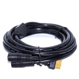 DC7909 Female to XT60 Power Cable, XT60 to Double DC 8mm Female Y Branch Solar Charge Extension 2M/ 6.56FT Compatible with EF Delta/River Power Station Connect SolarSaga 60/80 /100/200 W