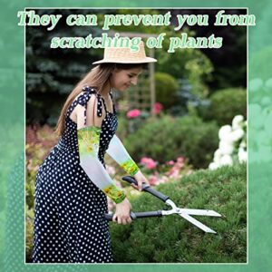 12 Pairs Gardening Arm Sleeves for Women Farm Summer Sun Protection Cooling Sleeves Flower Sleeves Farmers Sleeves Arm Covers for Men Work Running Sports Cycling Hiking