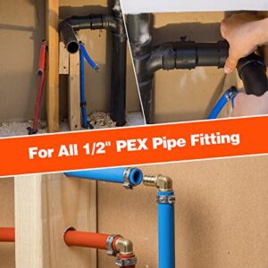 100 Pack PEX Cinch Clamps, 1/2" Clamps, Stainless Steel Single Ear Hose Clamps (1/2", 100 Pack)