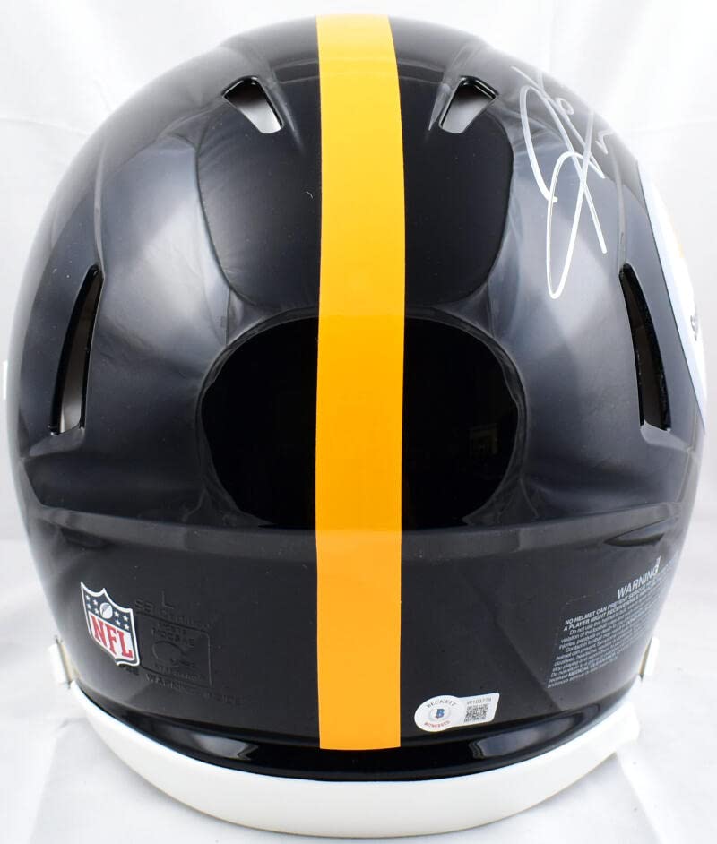 Hines Ward Autographed Steelers F/S Speed Authentic Helmet - Beckett W Hologram Silver