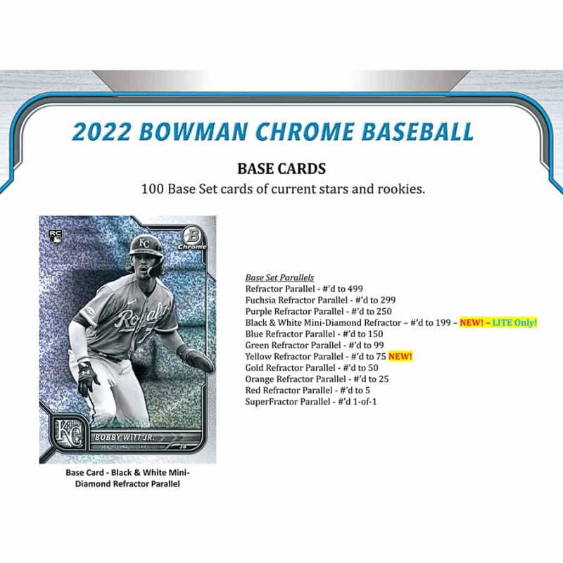 2022 Bowman Chrome Baseball LITE Box