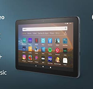 Amazon Fire HD 8 Plus tablet, HD display, 32 GB, our best 8" tablet for portable entertainment, Slate (Renewed Premium)