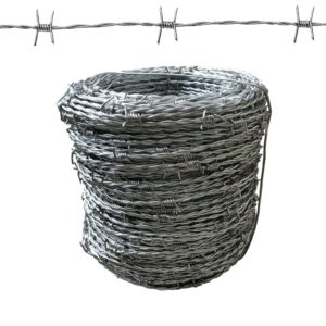 328ft (100m) barbed wire, 16 gauge 4 point barbed wire fence