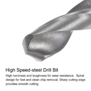 uxcell Tap & Bit Sets, 5/16-18 UNC H2 Straight Flute Machine Thread Milling Tap Extra Long, 6.5mm High Speed Steel (HSS) Twist Drill Bit