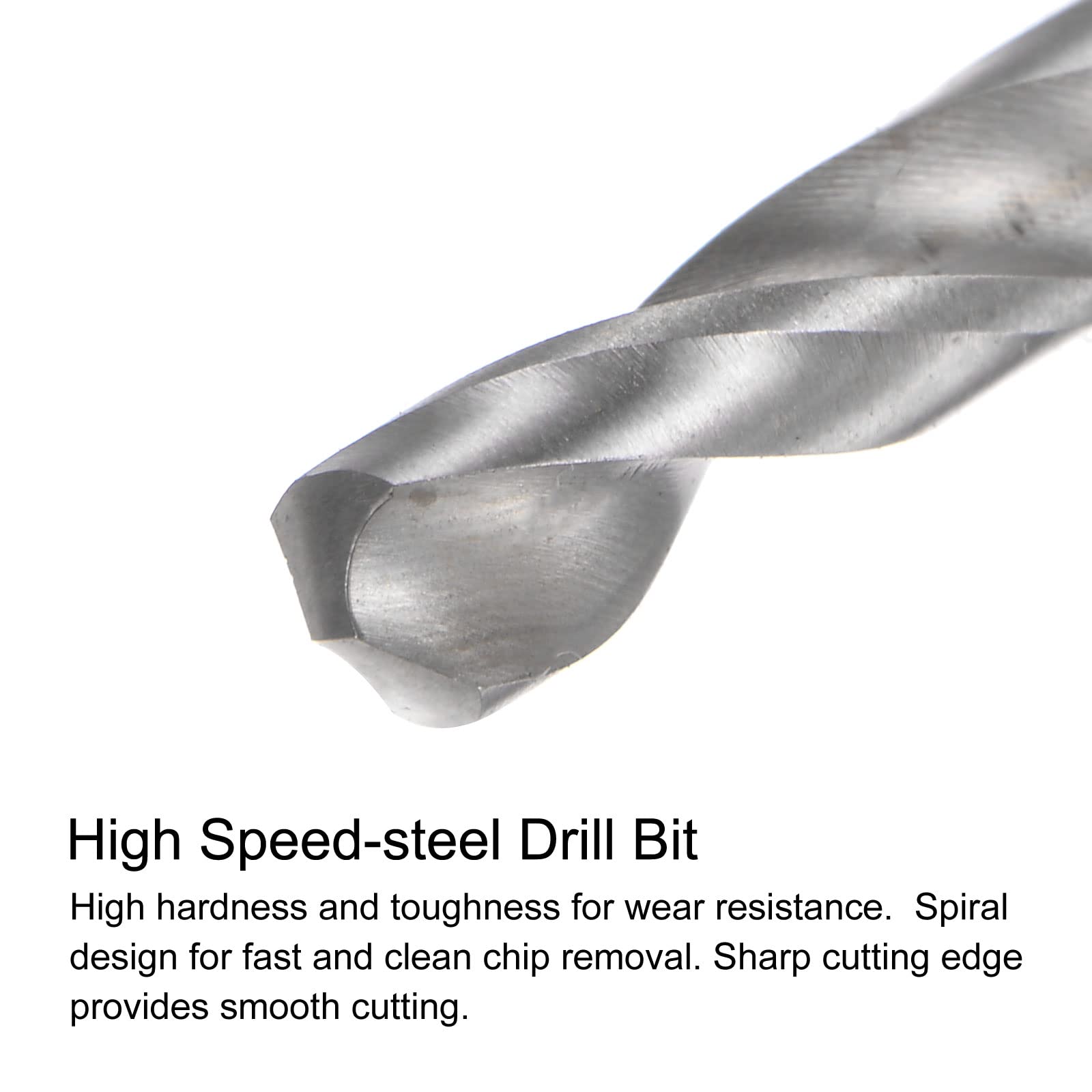 uxcell Tap & Bit Sets, M4 x 0.7 H2 Straight Flute Machine Thread Milling Tap 100mm Extra Long, 4mm High Speed Steel (HSS) Twist Drill Bit