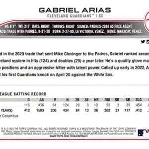 2022 Topps Update #US248 Gabriel Arias RC