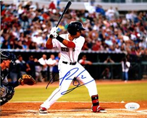 mookie betts autographed 8x10 photo (jsa) - autographed mlb photos