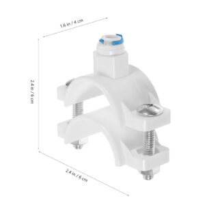 Mounting Accessories Saddle Clamp Drain Plastic Drain Saddle Valve Drain Pipe Saddle Water Drain Sink Saddle Sink Water Filter Water Filters Valve Equipment Pom Plastic Refit White