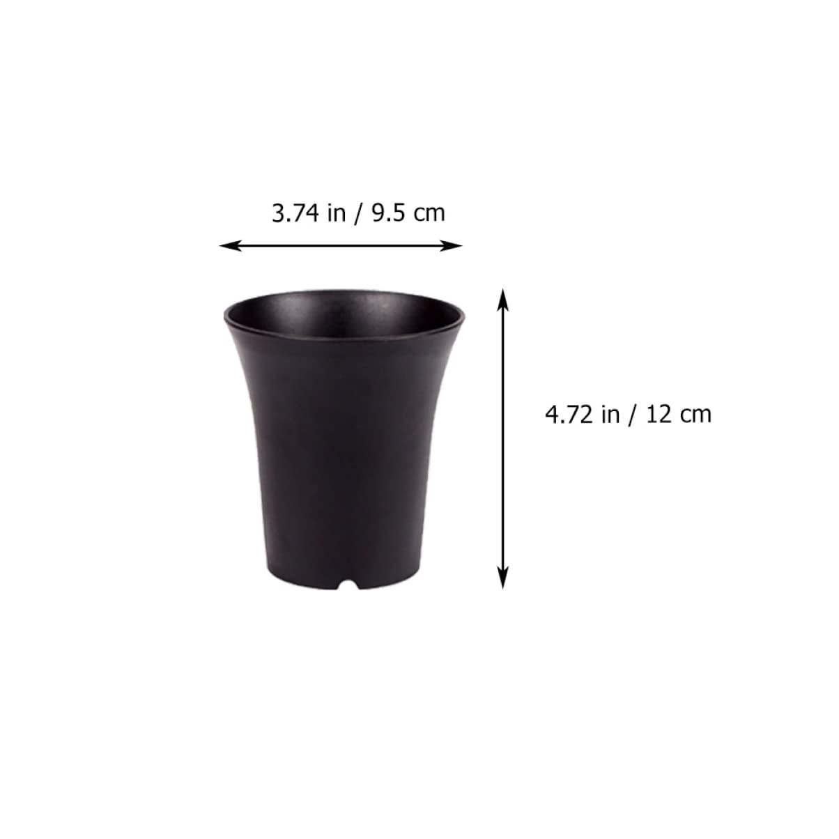 HANABASS 30 pcs Flowerpots Black Bonsai Drainage Indoor Round Outdoor for Plants Holes Balcony Pots Plastic Hole Plant Flower Planting Planter Vegetables Planters Nursery Garden Container