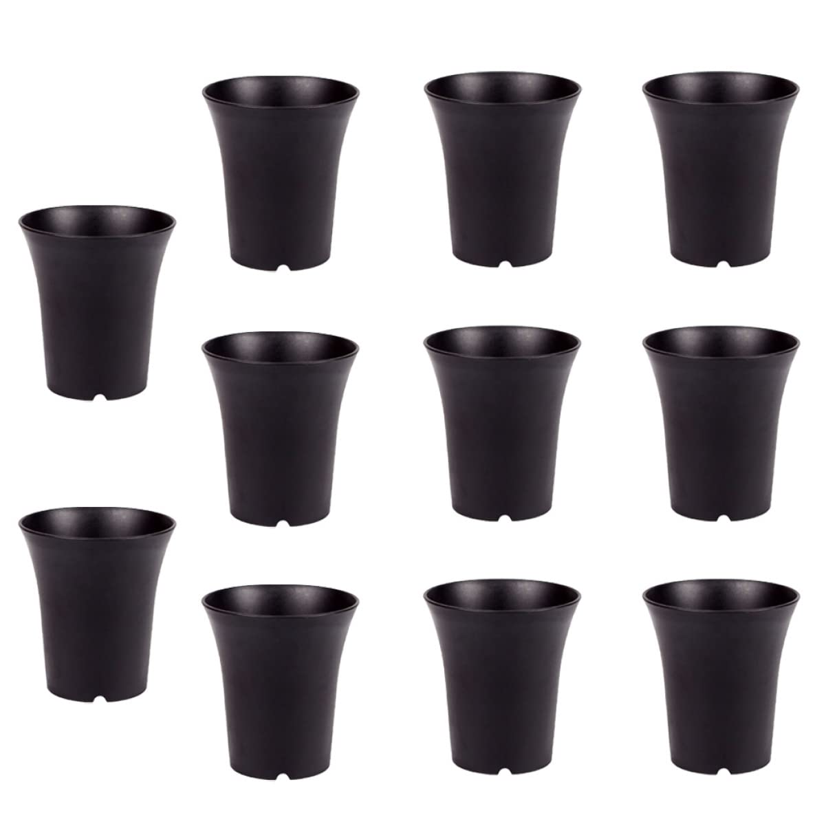 HANABASS 30 pcs Flowerpots Black Bonsai Drainage Indoor Round Outdoor for Plants Holes Balcony Pots Plastic Hole Plant Flower Planting Planter Vegetables Planters Nursery Garden Container