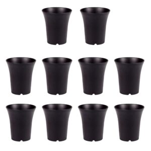 HANABASS 30 pcs Flowerpots Black Bonsai Drainage Indoor Round Outdoor for Plants Holes Balcony Pots Plastic Hole Plant Flower Planting Planter Vegetables Planters Nursery Garden Container