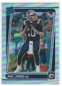 2021 panini donruss optic mac jones holo silver prizm refractor rated rookie card