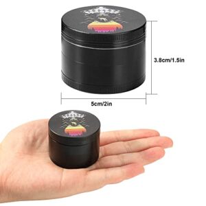 Aluminum Alloy Grinder 2 inch Black