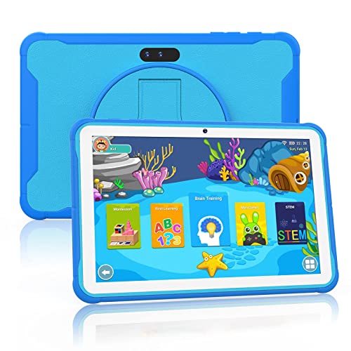 Kids Tablet 10 inch Android Toddler Tablet 3GB 64GB Tablet for Kids APP Preinstalled & Parent Control Kids Learning Education Tablet WiFi Camera,Netflix YouTube Hands-Free Watching(2023 Release),Blue