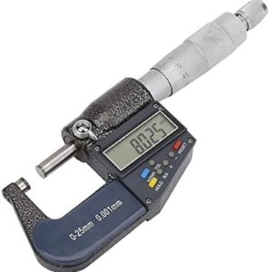 Digital Caliper Measure Tool 0-25mm Electronic Digital Micrometer 0.001mm Thickness Gauge and Wrench Set measurment Tool for Multiple Sizes