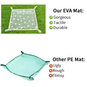 Repotting Mat for Indoor Plants Waterproof Clear Potting Mat Foldable Gardening Mat Plant Potting Repotting Tray to Control Potting Soil Indoor Plant Garden Accessories Gifts for Plant Lovers 23.6"