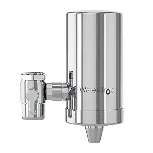 Waterdrop Countertop Filter System & Waterdrop WD-FC-06 Stainless-Steel Faucet Water Filter