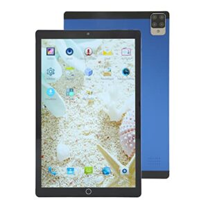 10.1 Inch Tablet, Tablet PC Blue 100 to 240 V 128 GB ROM for Online Video (US Plug)