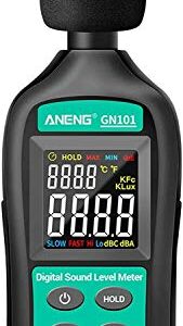 TIST Digital Noise Meter Measurement 35-135 db Intelligent Sound Level Meter Decibel Monitor Logger Diagnostic-Tool