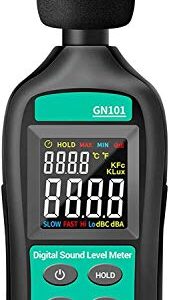 TIST Digital Noise Meter Measurement 35-135 db Intelligent Sound Level Meter Decibel Monitor Logger Diagnostic-Tool