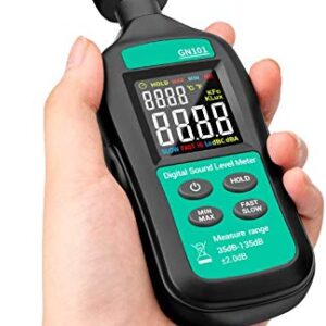 TIST Digital Noise Meter Measurement 35-135 db Intelligent Sound Level Meter Decibel Monitor Logger Diagnostic-Tool