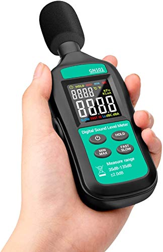 TIST Digital Noise Meter Measurement 35-135 db Intelligent Sound Level Meter Decibel Monitor Logger Diagnostic-Tool