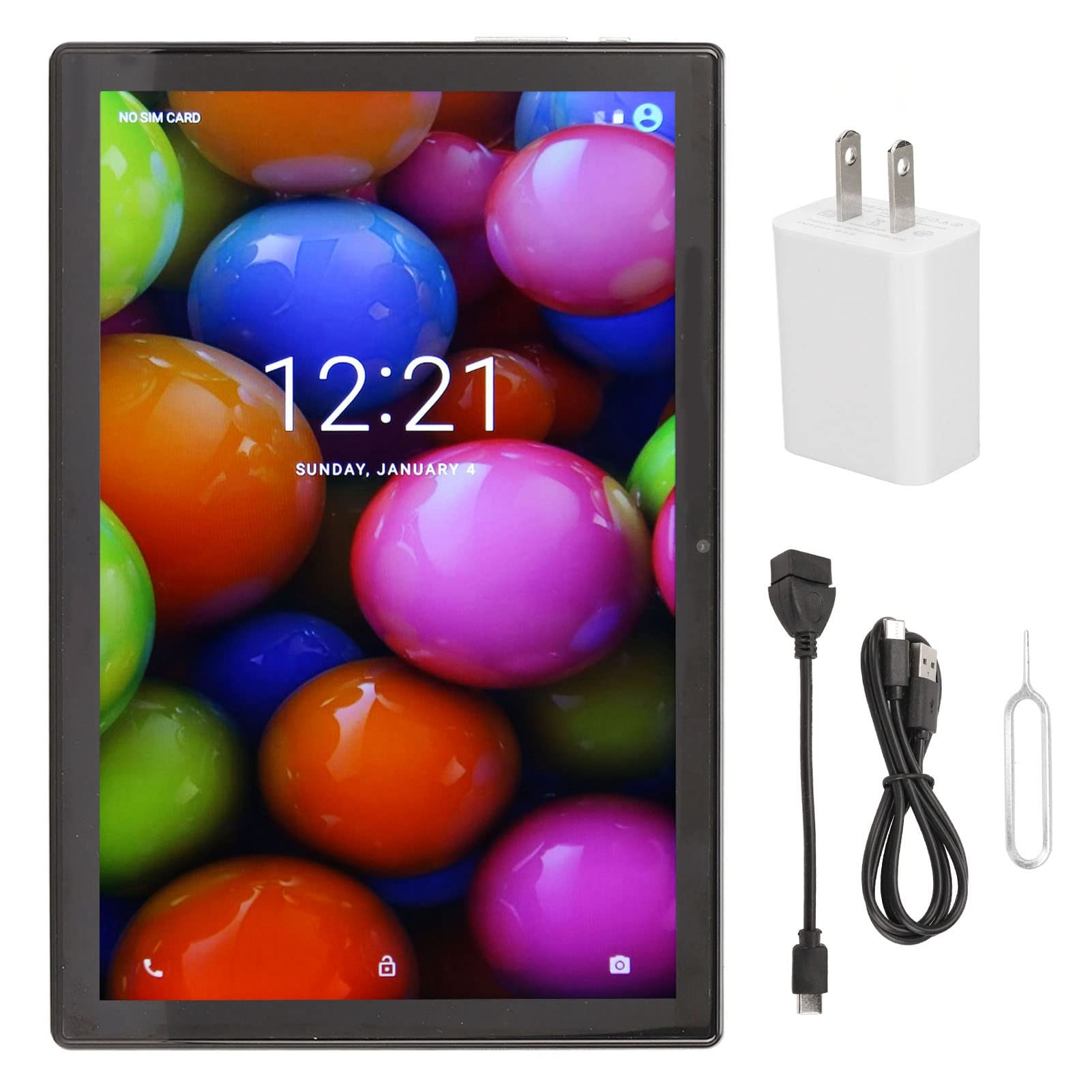 GUPE 10.1 Inch Tablet Call Tablet 100-240V 8 Core CPU for Learning (US Plug)