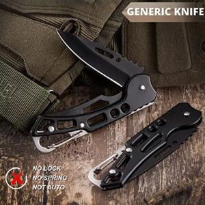 QZL EDC Pocket Knife for Men, Small Folding Keychain Knife with clip, Stainless Steel Knife Box Cutter for Women, Pocket Knives for Outdoor Camping Hiking, Mens Gift