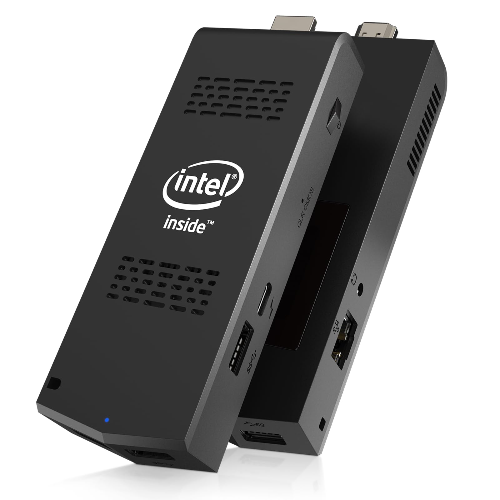 AIOEXPC PC Stick with Intel Celeron J4125 Windows 11 Pro 8GB DDR4 128GB SSD Mini Computer Stick Support UHD 4K 60Hz WiFi 2.4G/5G Gigabit Ethernet BT 4.2