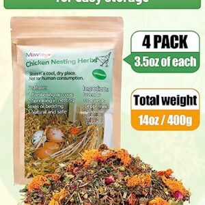 Chicken Nesting Herbs - 14 Oz Natural Nesting Box Herbs in 6 Dried Flower & Herbs for Keeping Coop Fresh and Create Comfortable Environment for Chickens