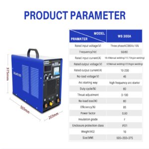 M5RU Welding Machine WS300A 2In1 ARC/TIG IGBT Inverter Arc Electric Welding Machine MMA Welders for Welding Working Electric Working Welding Equipment 110v