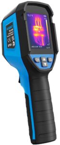 acegmet tr120e thermal imaging camera, 120 x 90 ir resolution handheld thermal camera 10800 pixels, 25 hz refresh rate thermal imager with laser pointer, 2.4" lcd screen, ip54, -4°f~752°f range