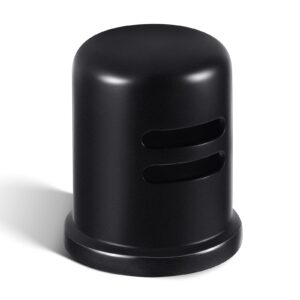 dishwasher air gap cover air gap cap for sink solid brass air gap cover replacement kitchen air gap, 1-5/8" cap diameter 2-1/4 cap height (matte black color)