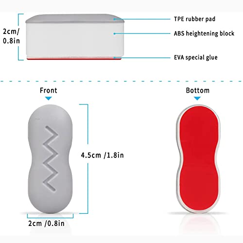 Bidet Toilet Seat Bumpers With Strong Buffer and Adhesive Function For Bidet Attachment (4 pieces)