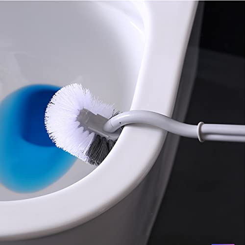 STOBAZA 6 Pcs Toilet Bowl Brush Bathroom Toilet Brush Long Handle Toilet Brush Toilet Cleaning Supplies Wall Hanging Toilet Brush No Ends Toilet Brush Toilet Supplies White No Dead Ends