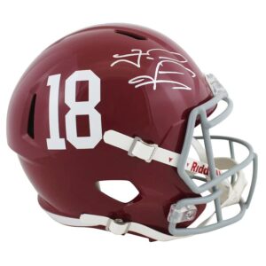 tua tagovailoa alabama crimson tide signed autograph full size speed helmet fanatics authentic certified