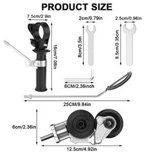 Electric Drill Plate Cutter, Metal Nibbler Drill Attachment, Double Headed Sheet Metal Cutter for Cutting Iron, White Sheet, Steel,Copper, Aluminum