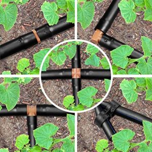 Gardrip 36 Pieces Drip Irrigation Kit：Drip Irrigation Parts for 1/2 Inch Drip Irrigation Tubing with 17mm 0.600" ID Drip Barbed Connectors Including 12 Couplings 10 Tees 6 Elbows 6 Plugs 2 Crosses