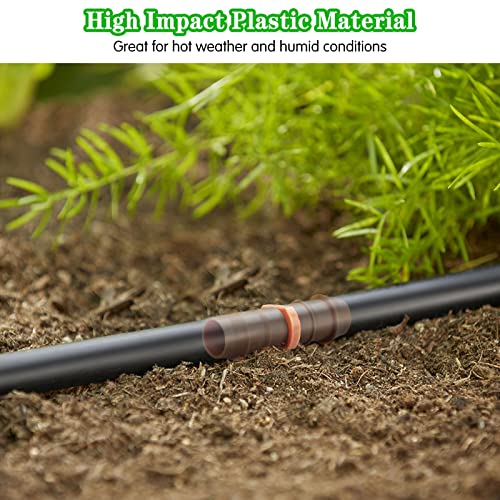 Gardrip 36 Pieces Drip Irrigation Kit：Drip Irrigation Parts for 1/2 Inch Drip Irrigation Tubing with 17mm 0.600" ID Drip Barbed Connectors Including 12 Couplings 10 Tees 6 Elbows 6 Plugs 2 Crosses