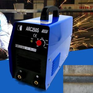 Mini Welding Machine,110V Portable Handheld Digital Welding Machine Kit,ARC-250S Electric DC Inverter Welder with Electrode Holder for Machining Industries