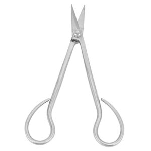 VOLDAX Bonsai Scissors Stainless Steel Leaf Sprout Shears with Long Handle for Garden Flower Vegetable Bonsai Tools Set