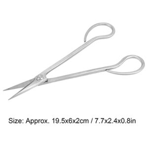 VOLDAX Bonsai Scissors Stainless Steel Leaf Sprout Shears with Long Handle for Garden Flower Vegetable Bonsai Tools Set