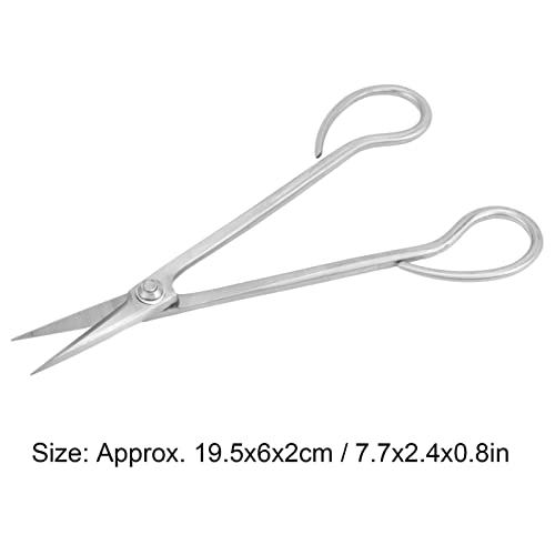 VOLDAX Bonsai Scissors Stainless Steel Leaf Sprout Shears with Long Handle for Garden Flower Vegetable Bonsai Tools Set