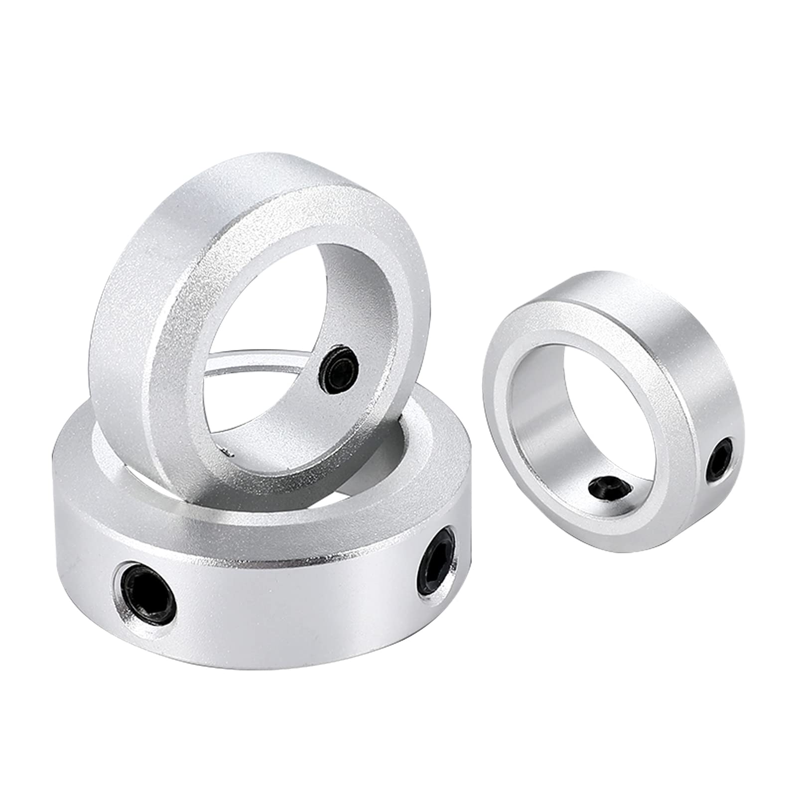 (4-Pack) Aluminum Alloy 22mm Bore Shaft Collars Screw Style，Bore Shaft Collars with 22mm Bore Size, 35mm Outer Diameter, and 10mm Width - Suitable for CNC Machine Tools