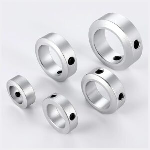 (4-Pack) Aluminum Alloy 22mm Bore Shaft Collars Screw Style，Bore Shaft Collars with 22mm Bore Size, 35mm Outer Diameter, and 10mm Width - Suitable for CNC Machine Tools